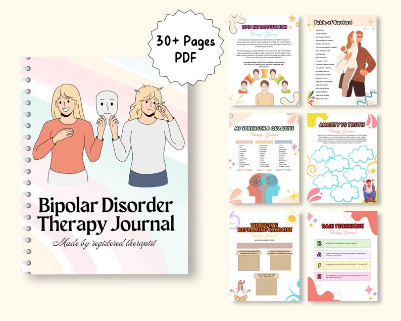 BPD Worksheets Bundle, DBT Therapy Resource, Borderline Personality ...
