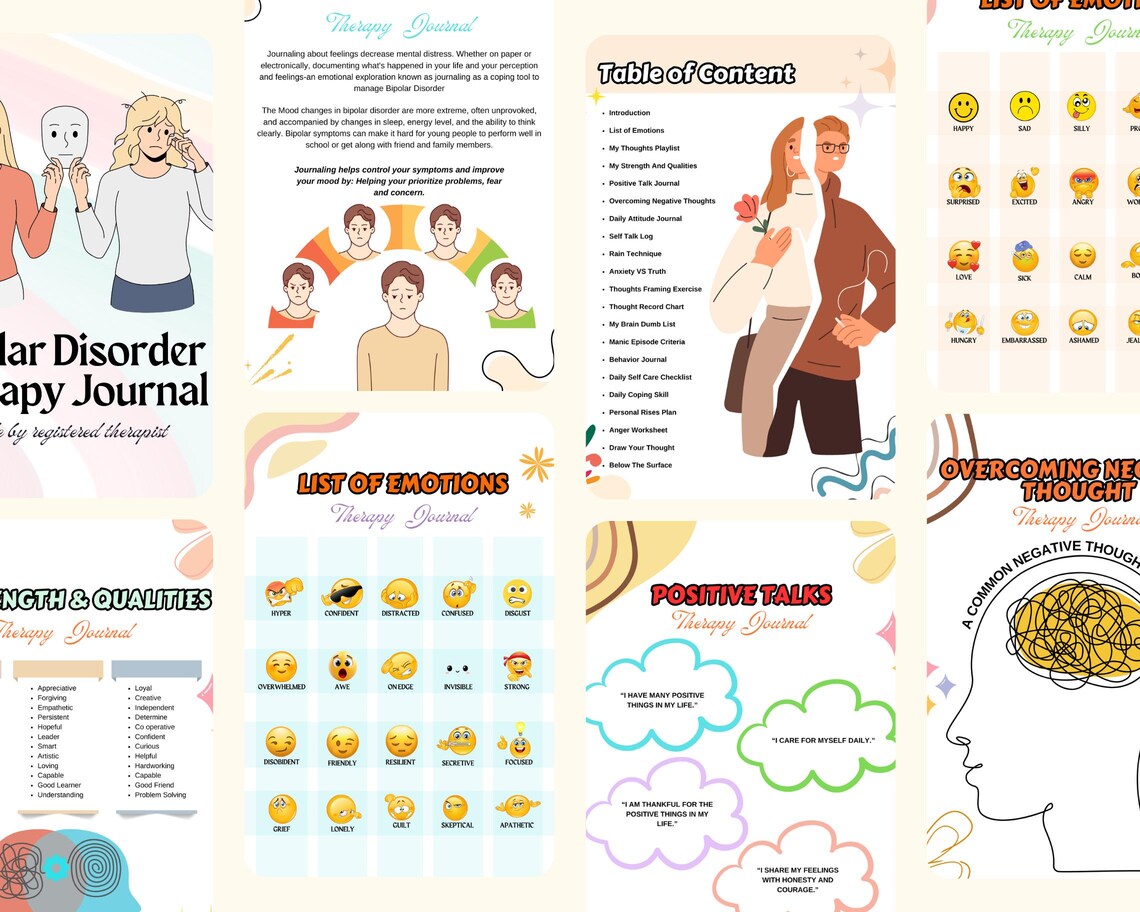 BPD Worksheets Bundle, DBT Therapy Resource, Borderline Personality ...