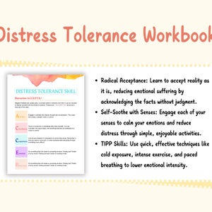 DBT Distress Tolerance Worksheets Bundle: Mental Health (digital ...