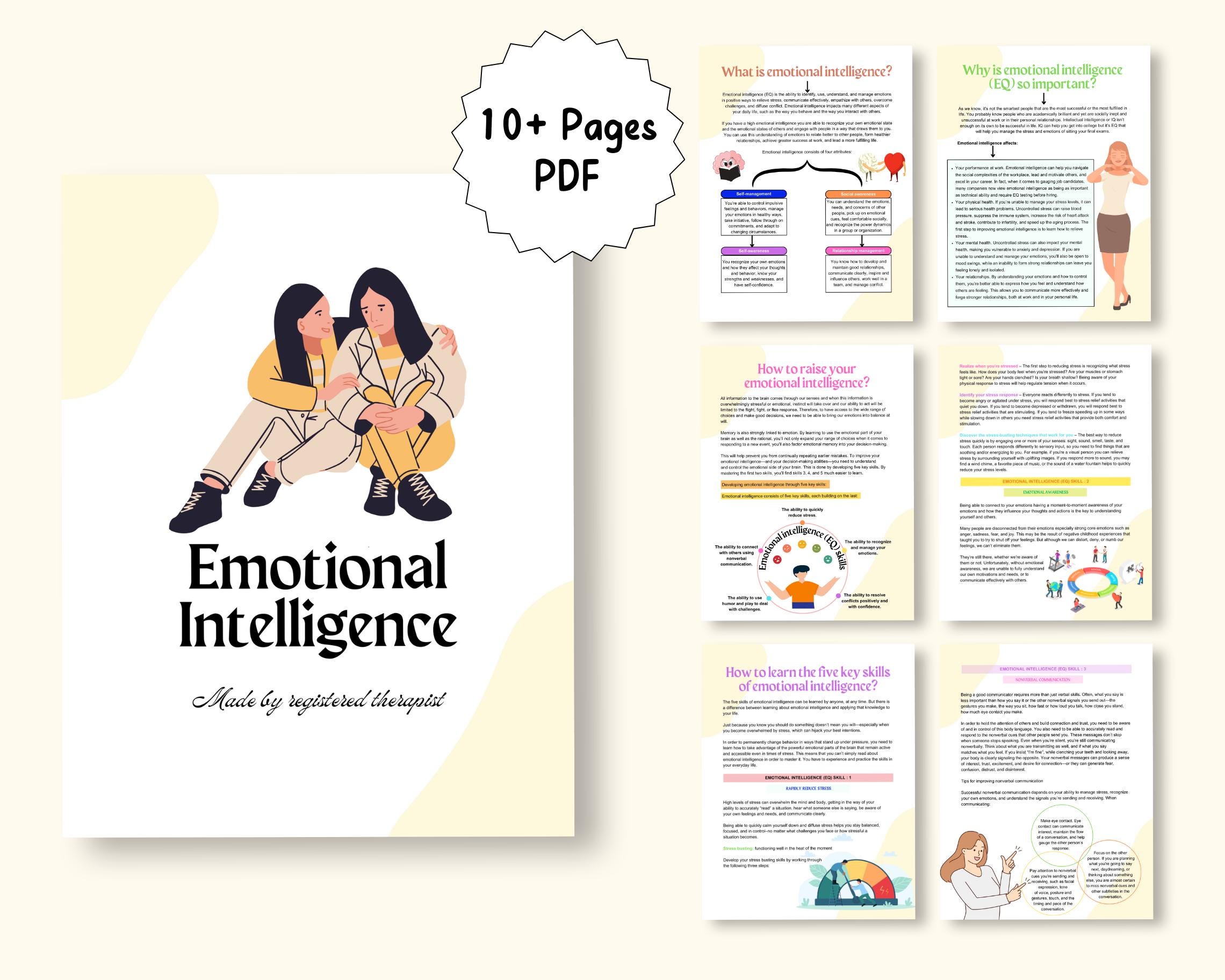 Emotional Intelligence Workbook: Self-awareness & Regulation (digital ...