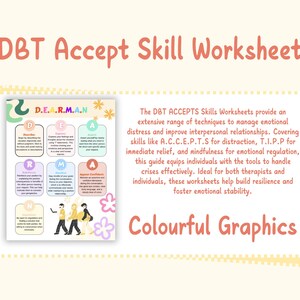 DBT ACCEPTS SKILLS Worksheets, Dbt Cheat Sheet, Dbt Skills, Dbt ...