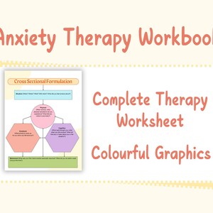 Anxiety Therapy Workbook Printable Worksheets for Panic Worry and ...