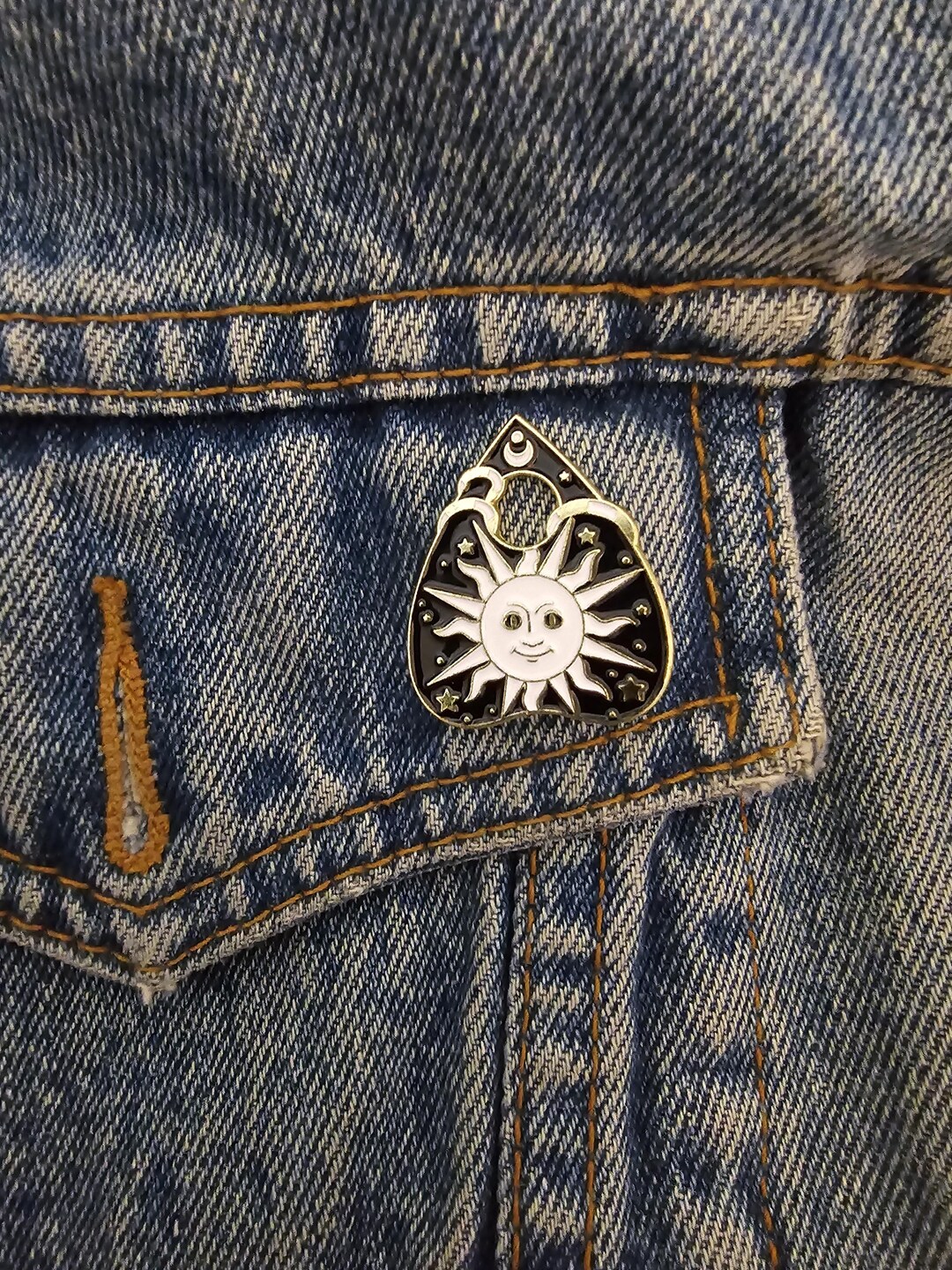 The Sun Ouija Planchette Enamel Pin - Etsy