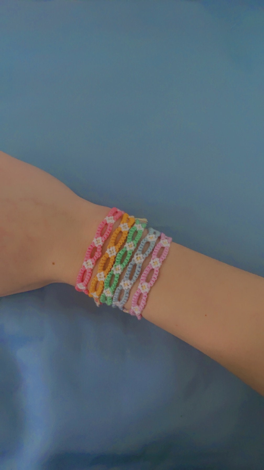 Daisy Chain Friendship Bracelet - Etsy