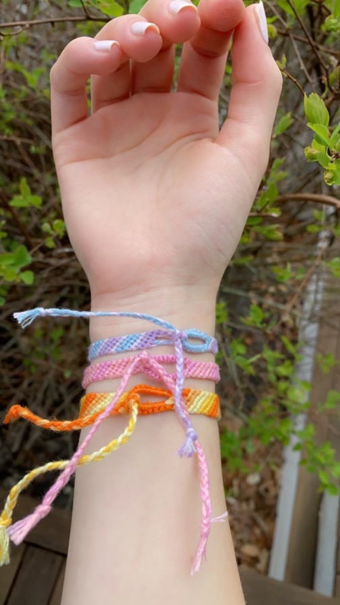 Candy Stripe Friendship Bracelet - Etsy