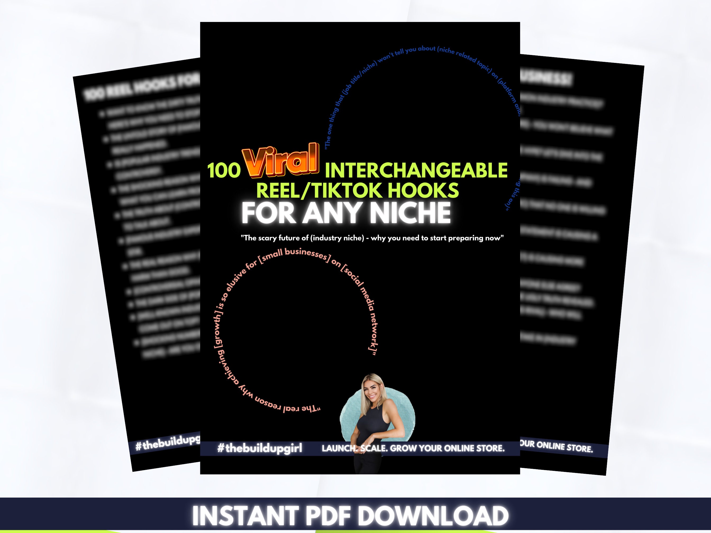 100 Viral Reel/tik Tok Template, Hook Prompts for Instagram, Compelling ...