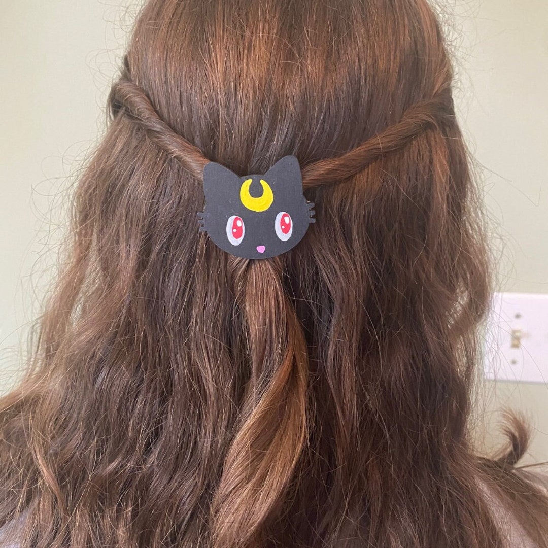 Sailor Moon Luna Clip Barrette | Anime Hair Accessories | Cute ...