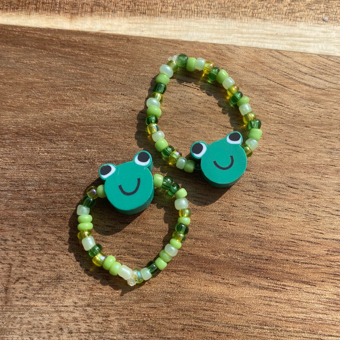 Animal Beaded Rings | Squishmallow Cat Frog Bunny Bear Rings | Polymer ...