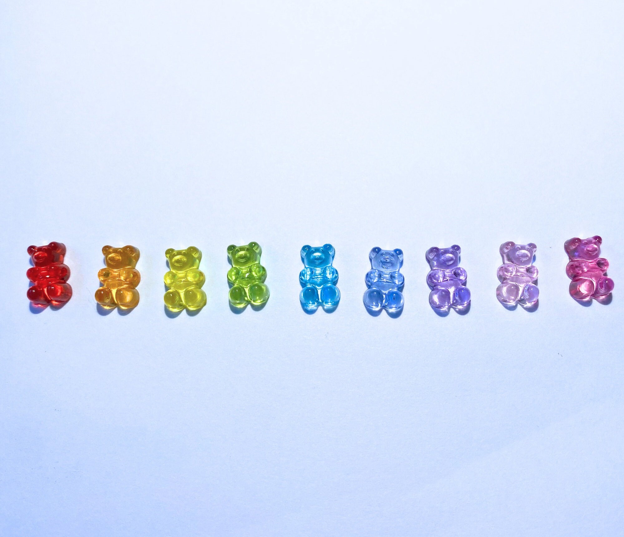 Cute Gummy Bear Rings Beaded Jewelry Fun Accessories Gifts for Friends ...