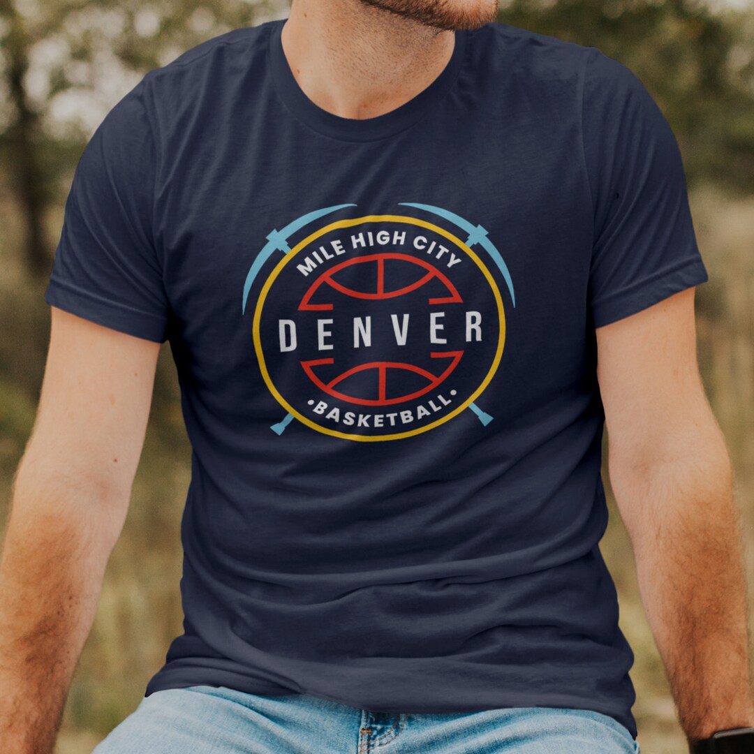 Denver Pick Axe Emblem Basketball Shirt - Etsy