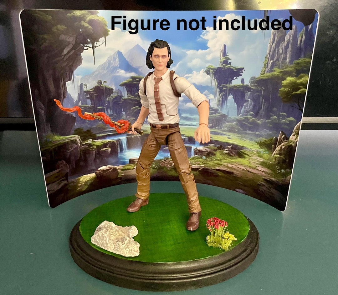 The Path - 8x12 Inch Action Figure Diorama Metal Backdrop W/ Wood Base ...