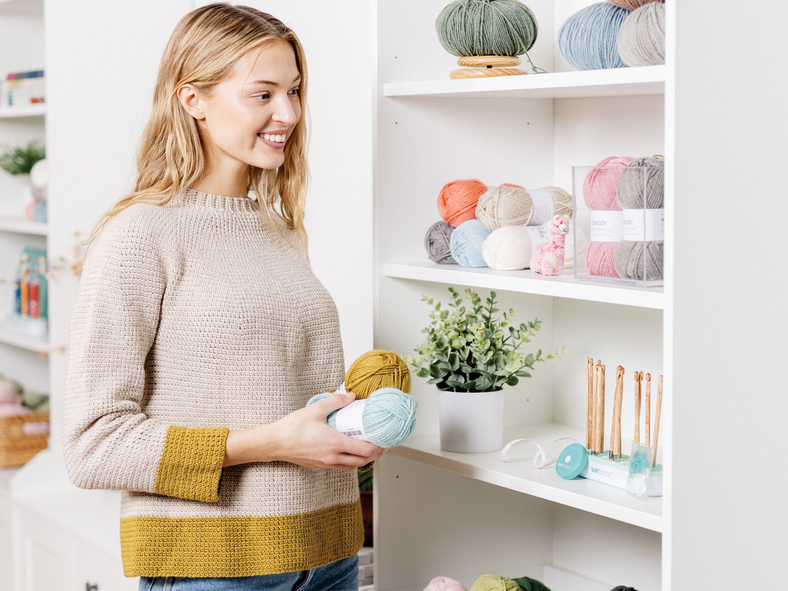 Crochet Pattern: Yoke Sweater PDF Pattern Long Sleeve Pullover Sweater ...