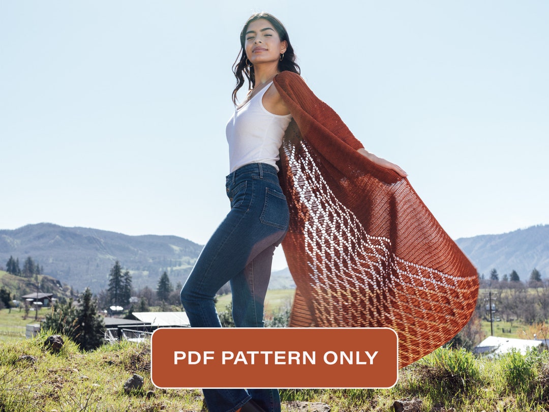 Crochet Pattern: Lace Cardigan Long Duster PDF Pattern - Sundrenched ...