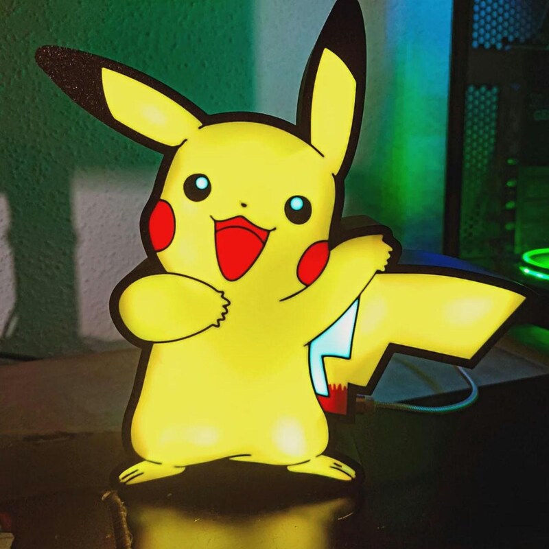 Pikachu Night Light - Etsy
