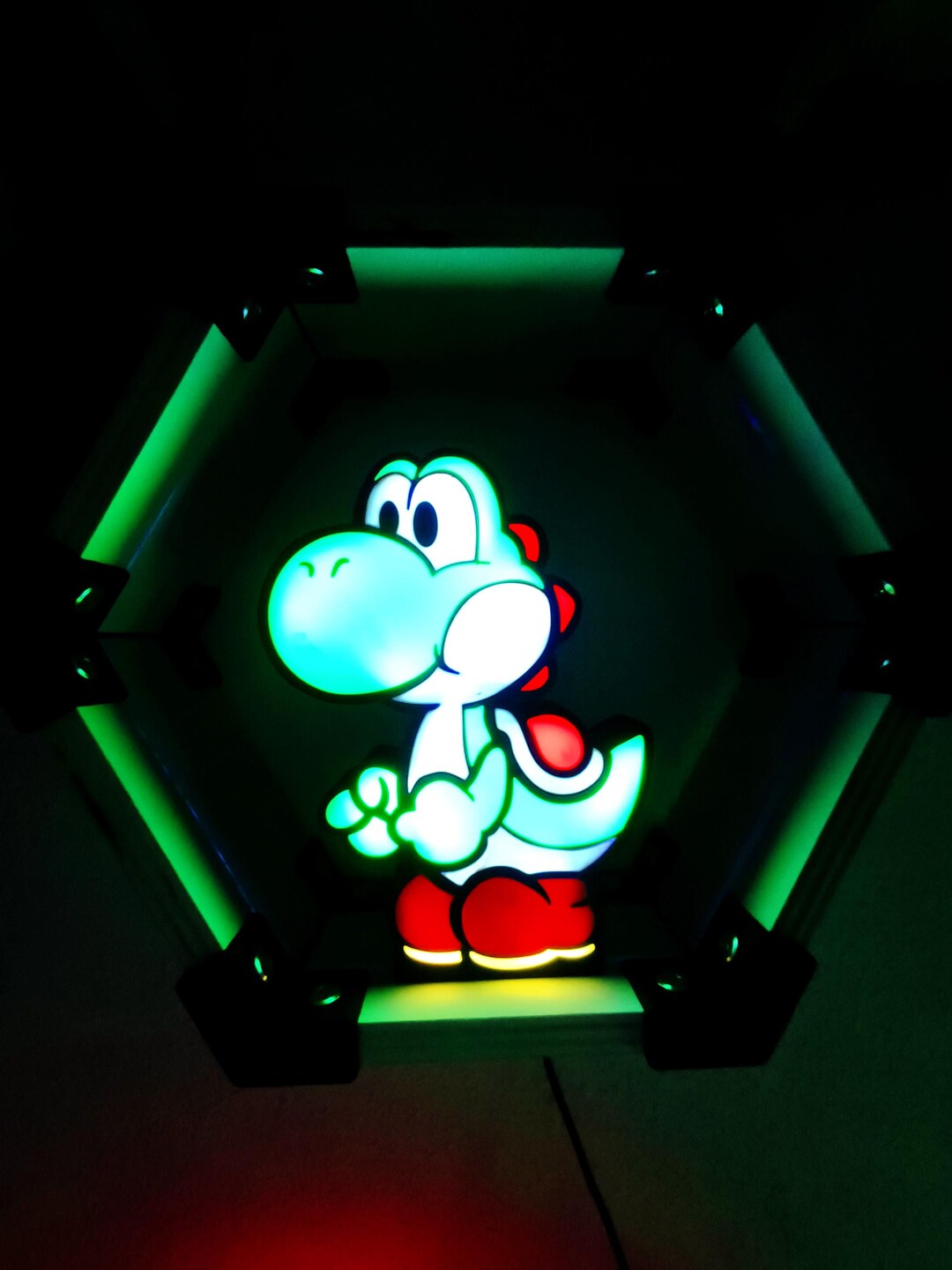Yoshi Lightbox – Nintendo Gamer LED Lamp / Geek Decorative Night Light ...