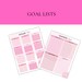 Printable Pink Goal Planner Template Goal Planner Printable Planner A4 ...