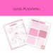 Printable Pink Goal Planner Template Goal Planner Printable Planner A4 ...