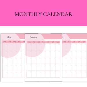 Printable Pink Goal Planner Template Goal Planner Printable Planner A4 ...