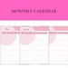 Printable Pink Goal Planner Template Goal Planner Printable Planner A4 ...