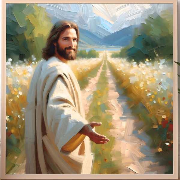 The Smiling Christ Christian Artwork, Jesus Christ Art Christian Wall ...