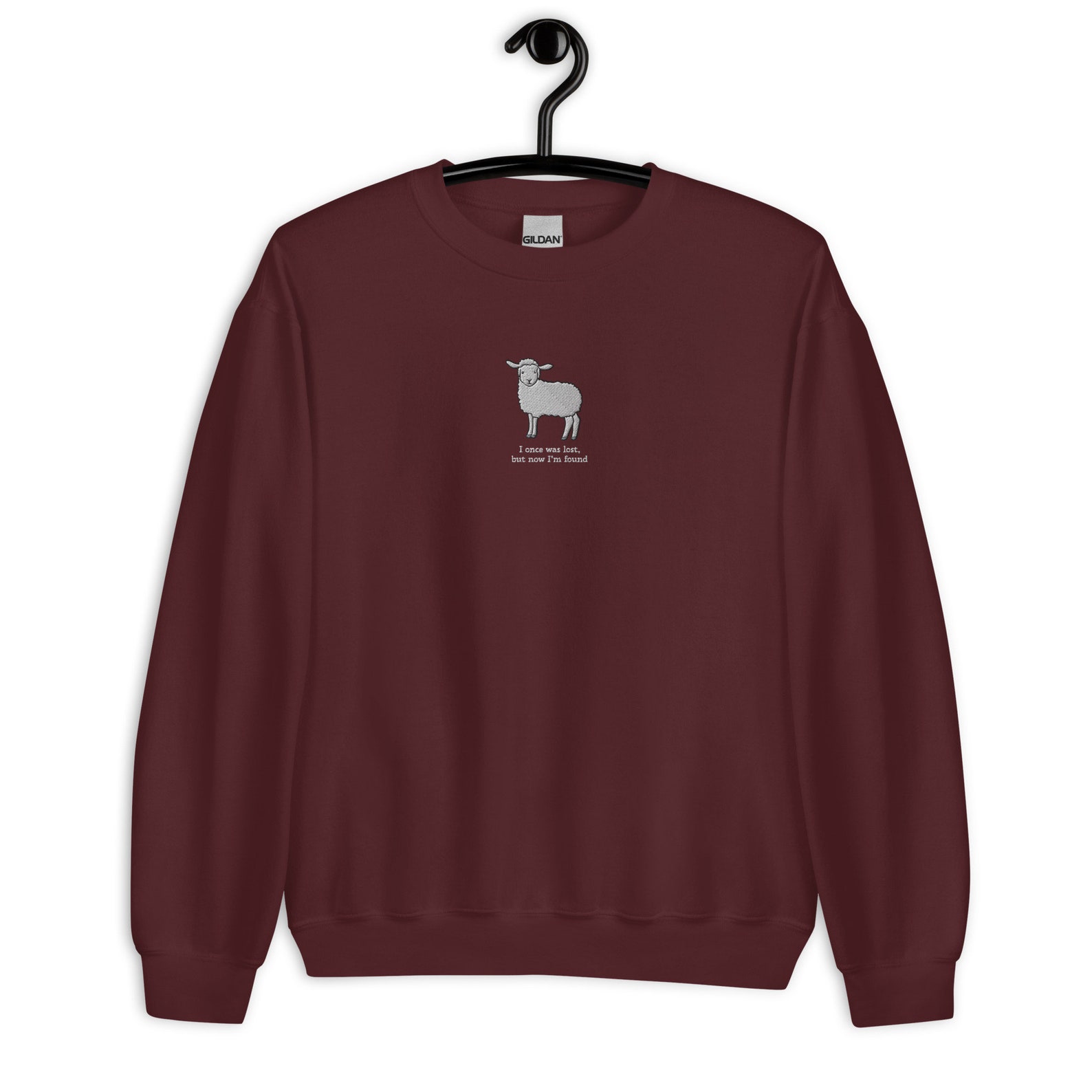 Lost Sheep Lost Lamb Embroidered Christian Sweatshirt Jesus Left the 99 ...