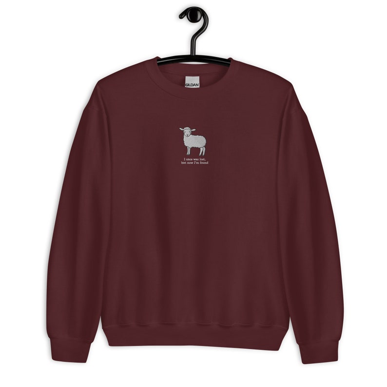 Lost Sheep Lost Lamb Embroidered Christian Sweatshirt Jesus Left the 99 ...