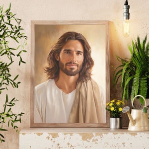 XL Jesus Christ Artwork, Portrait of Jesus, Son of God, Yeshua Art ...