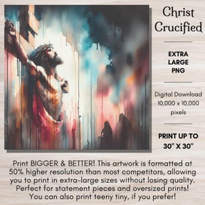 Good Friday Watercolor Digital Download for Holy Week Artwork Modern ...