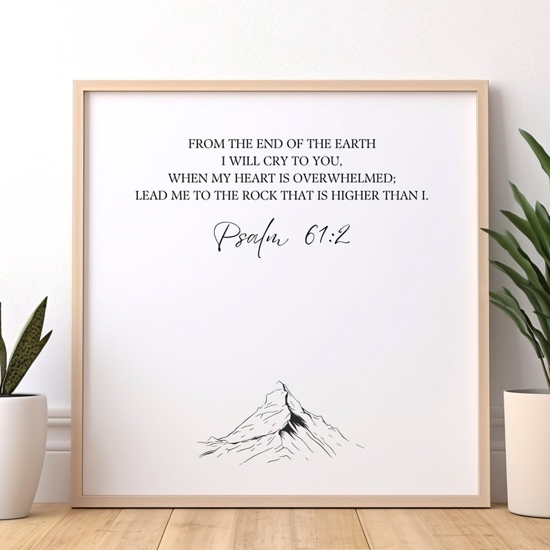 Minimalist Bible Verse Printable Wall Art, Scripture Digital Download ...