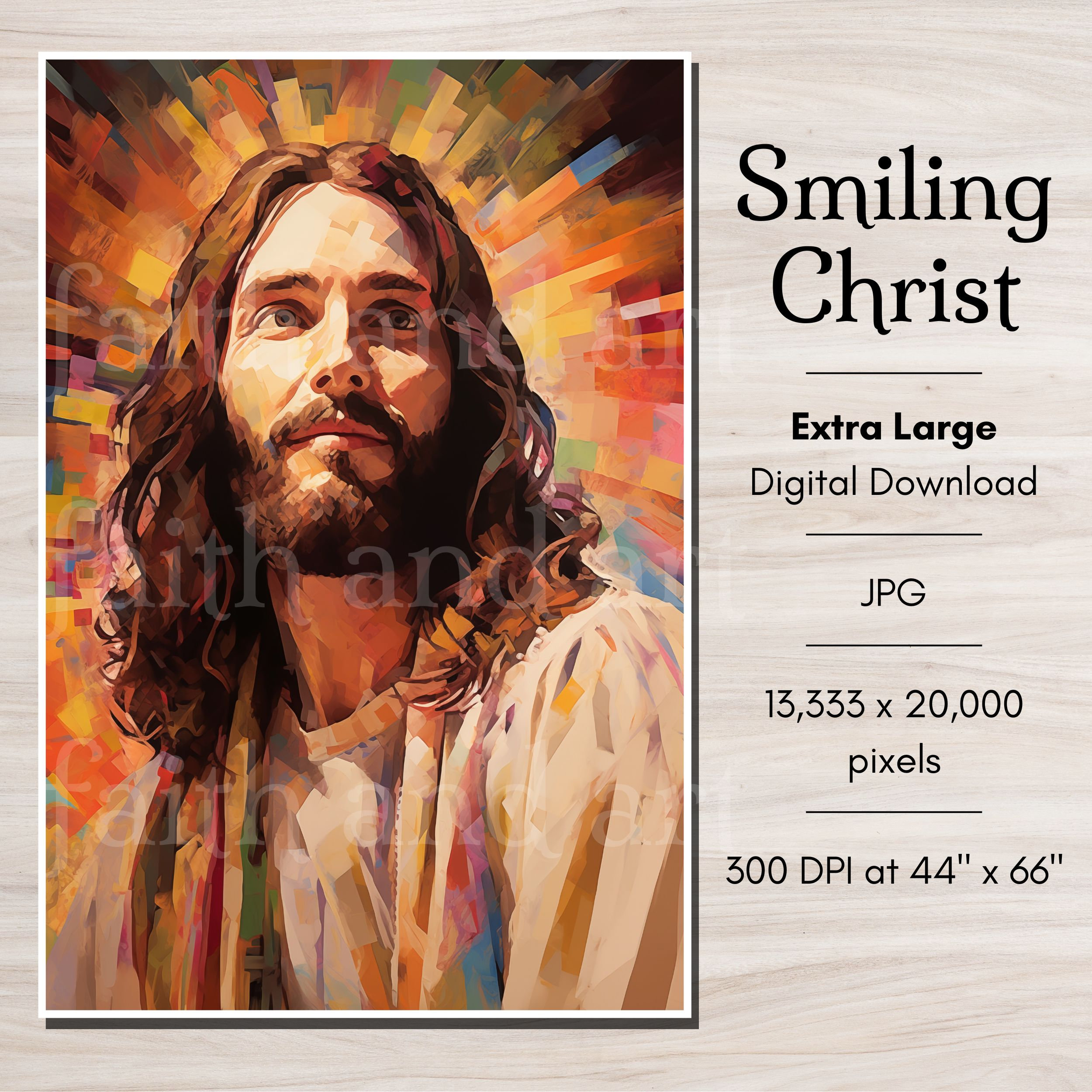 The Smiling Christ Christian Artwork, Jesus Christ Art Christian Wall ...