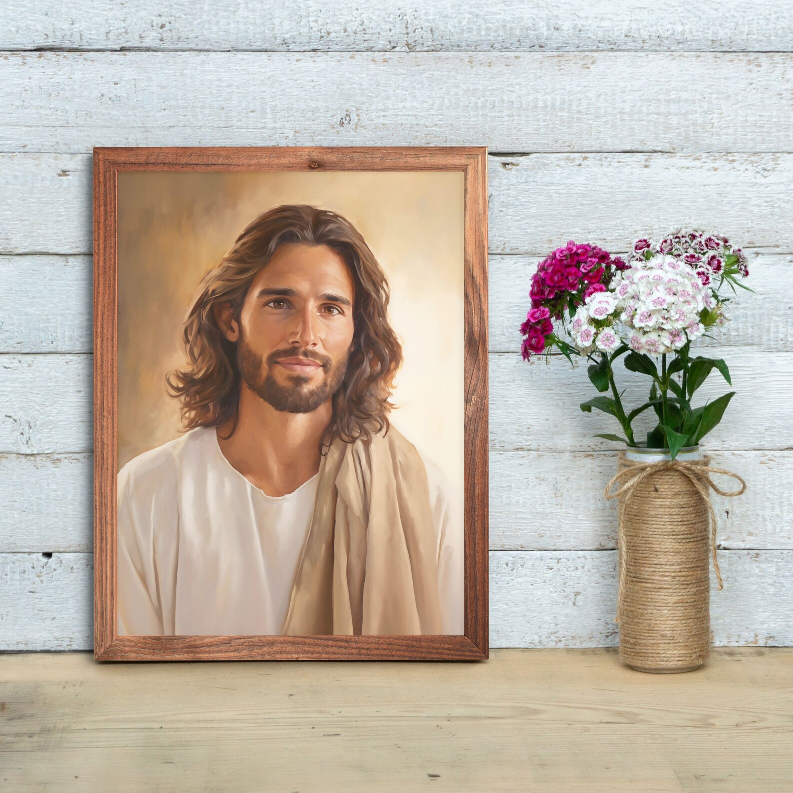 XL Jesus Christ Artwork, Portrait of Jesus, Son of God, Yeshua Art ...