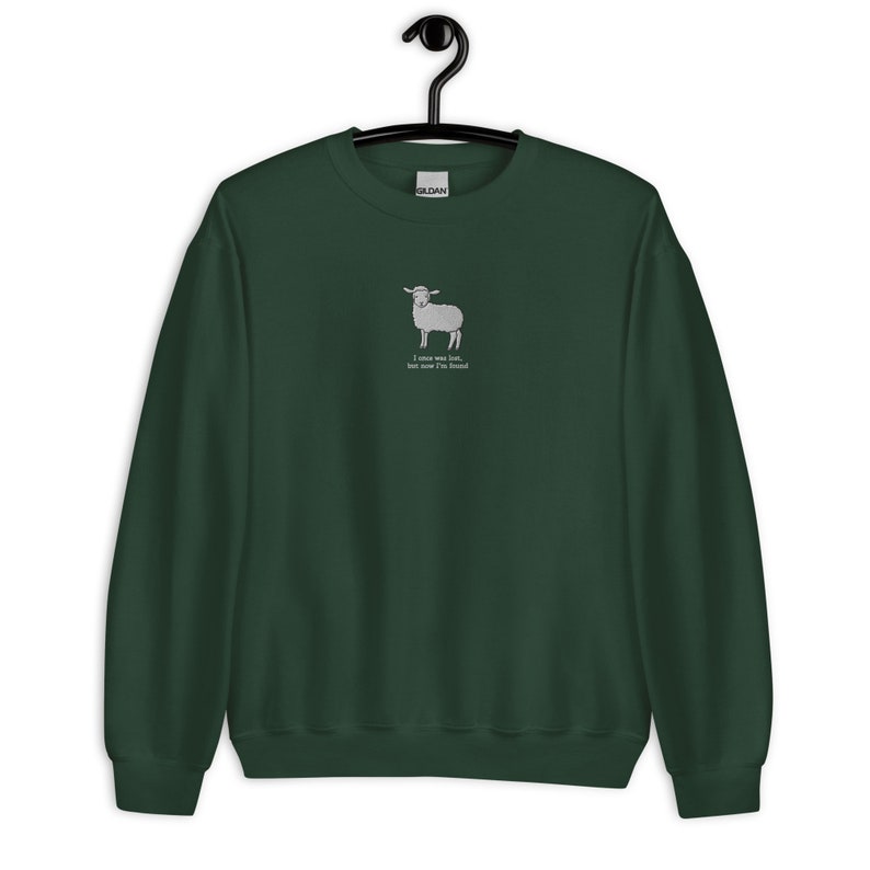 Lost Sheep Lost Lamb Embroidered Christian Sweatshirt Jesus Left the 99 ...