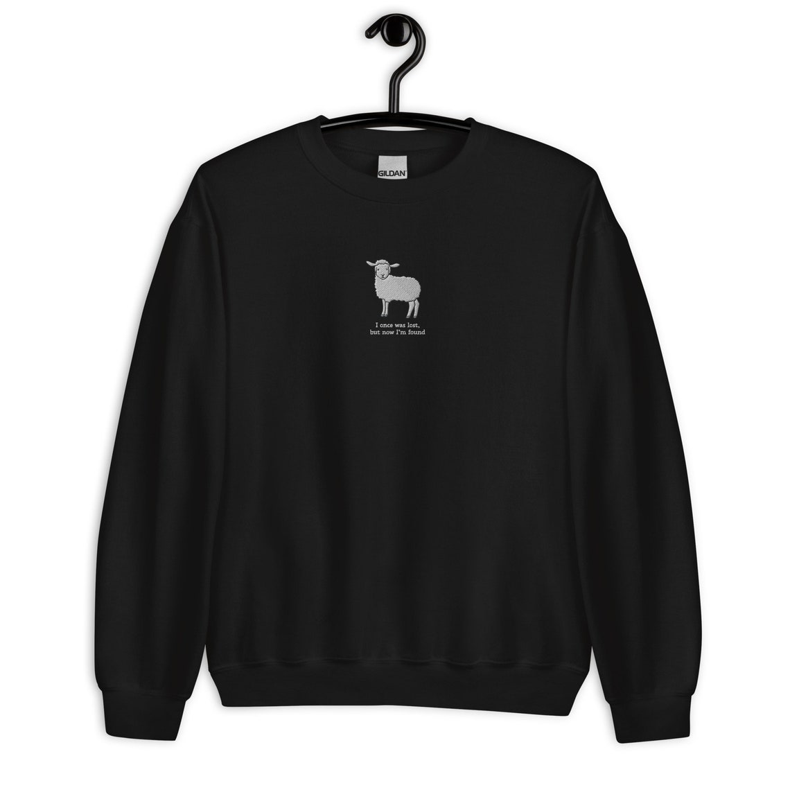 Lost Sheep Lost Lamb Embroidered Christian Sweatshirt Jesus Left the 99 ...