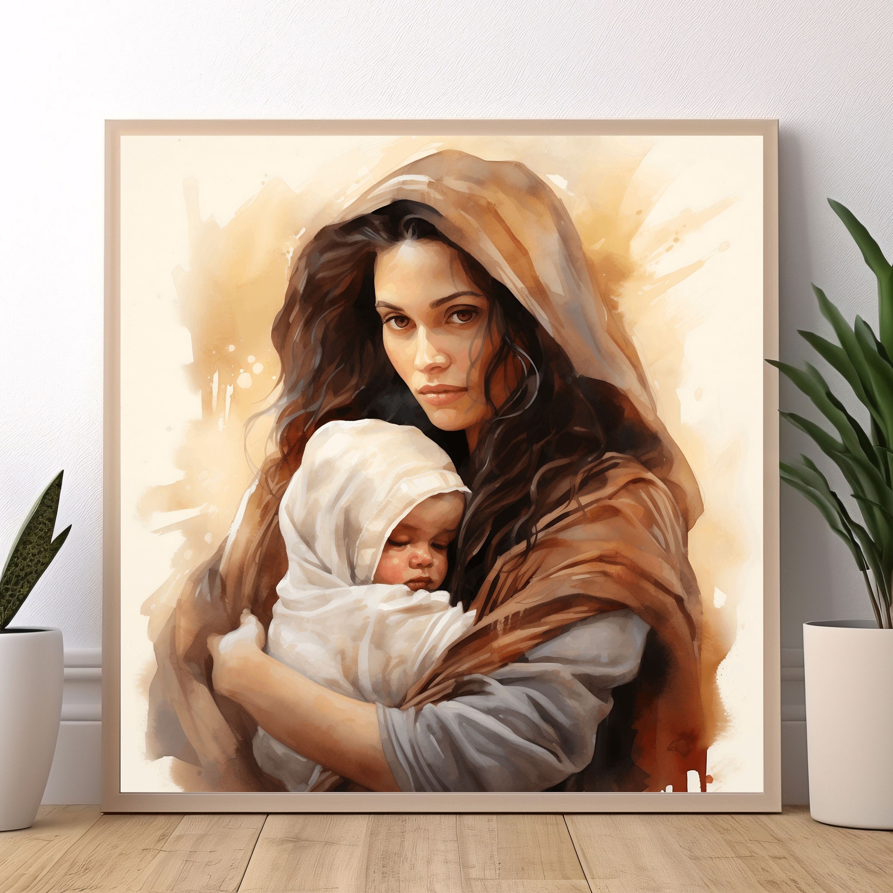 Baby Jesus and Mary, Mother Mary, Holy Family, Nativity, Catholic Art ...