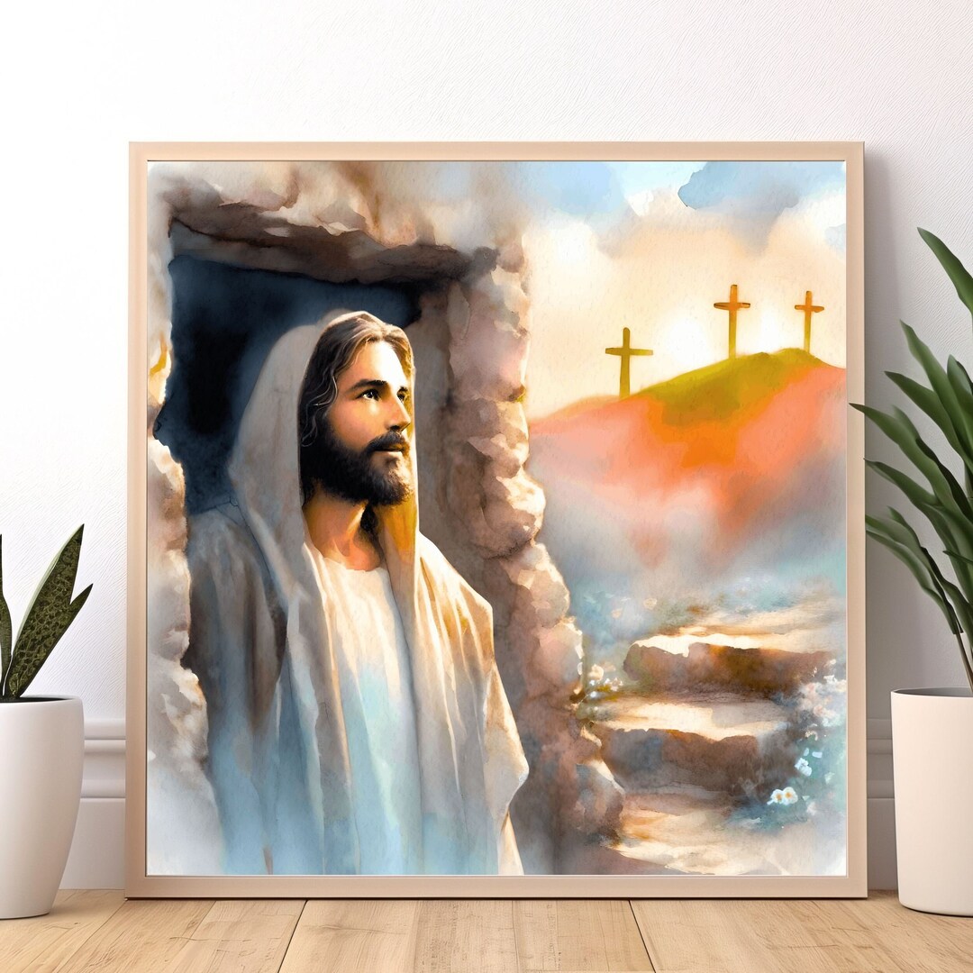 Resurrection Morning Watercolor Easter Digital Download for Church ...