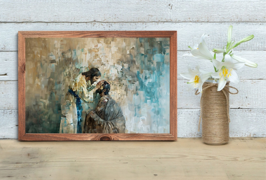 Jesus Heals the Blind Man Instant Digital Download, Jesus Christ ...