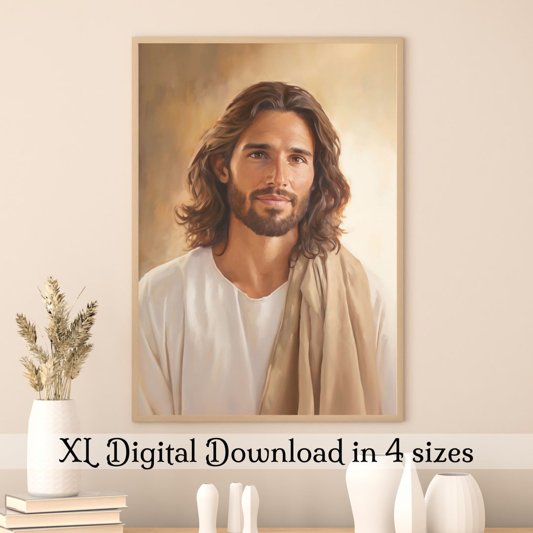 XL Jesus Christ Artwork, Portrait of Jesus, Son of God, Yeshua Art ...