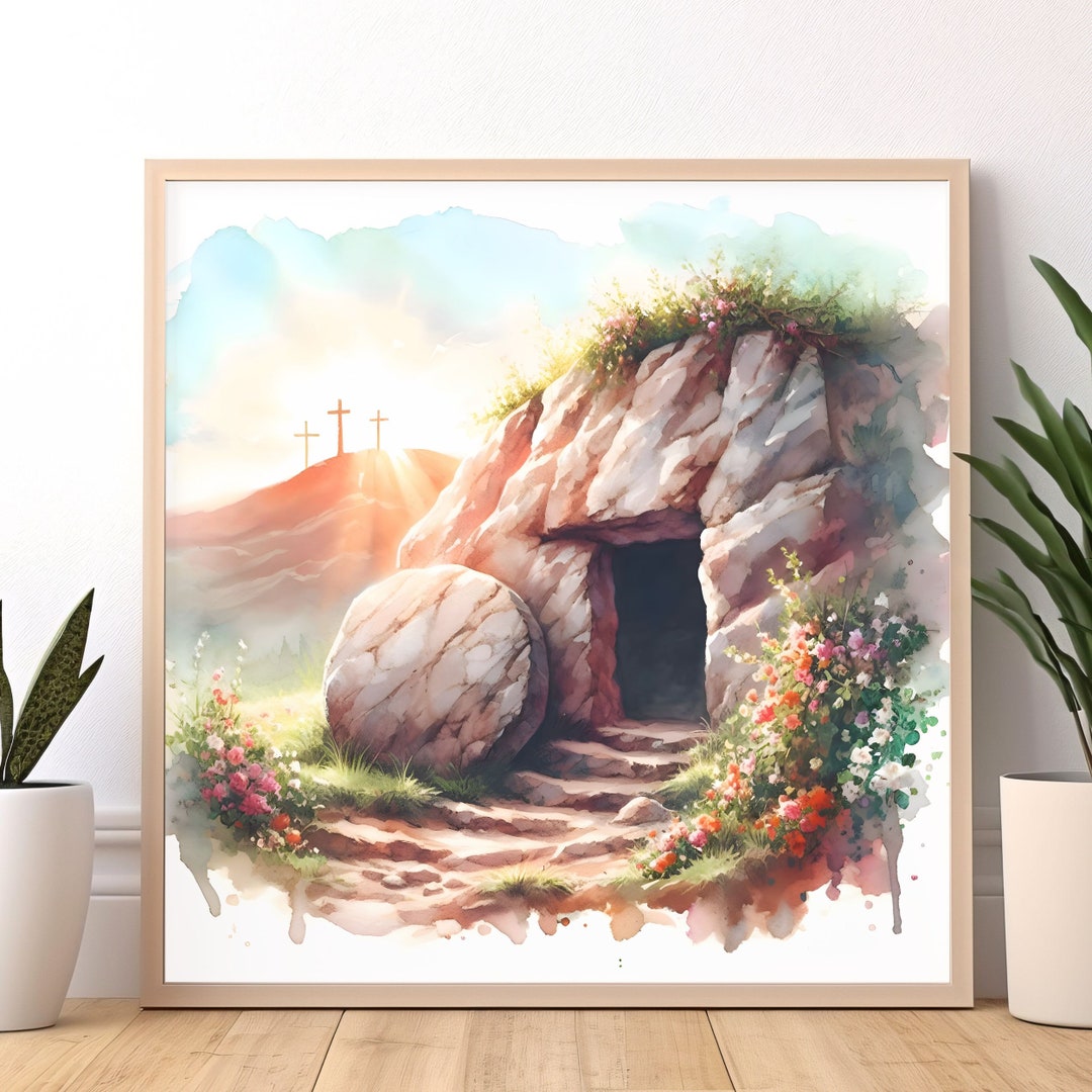 Easter Morning Watercolor Easter Digital Download Christian Printable ...