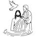 Jesus Baptism, Jesus and John the Baptist, Christian Art, Biblical Art ...