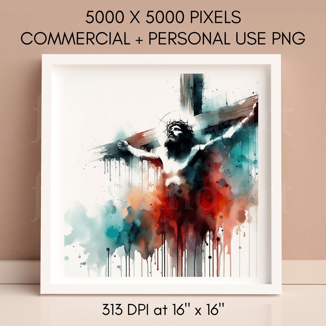 Good Friday Watercolor Digital Download for Holy Week Artwork for ...