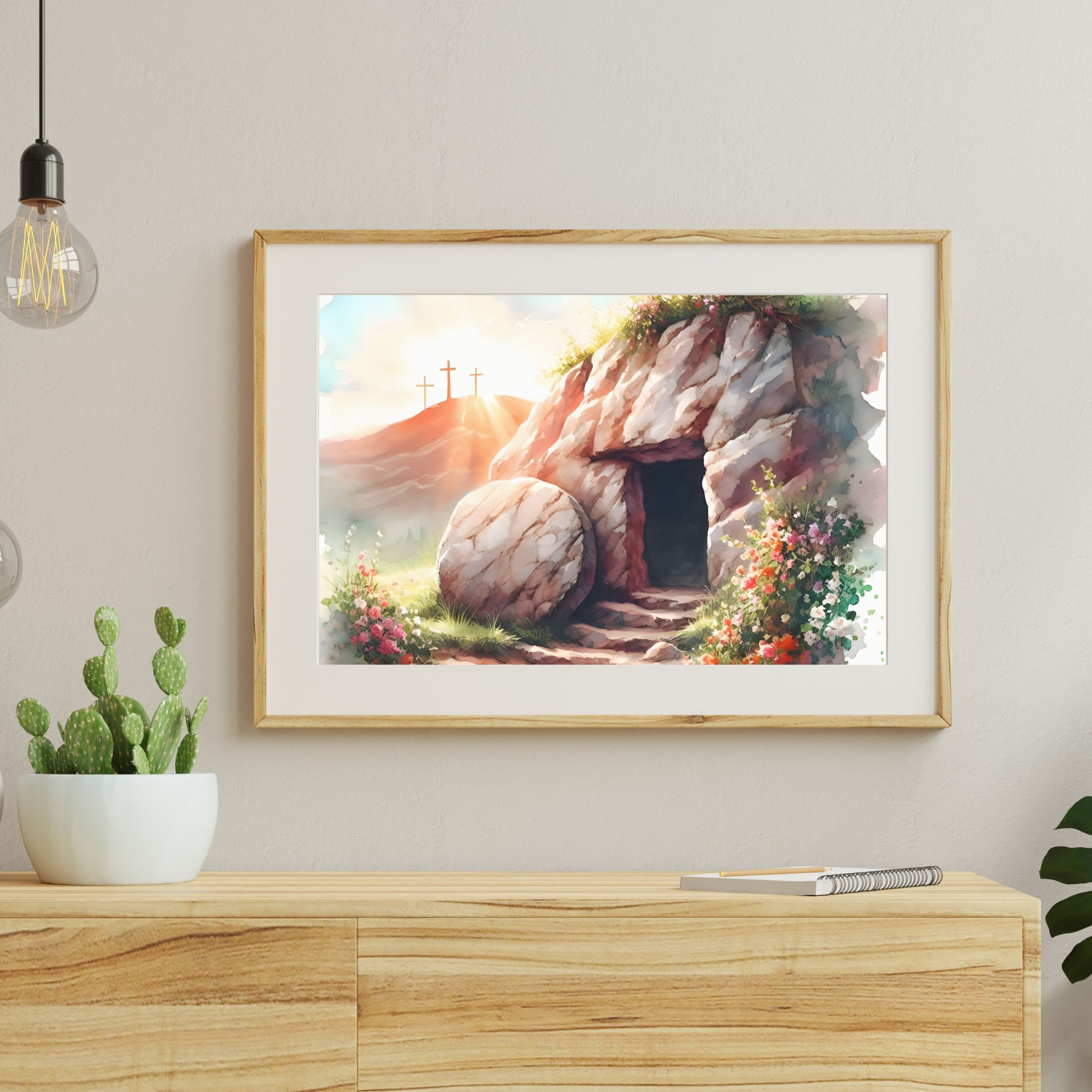 Easter Morning Watercolor Easter Digital Download Christian Printable ...