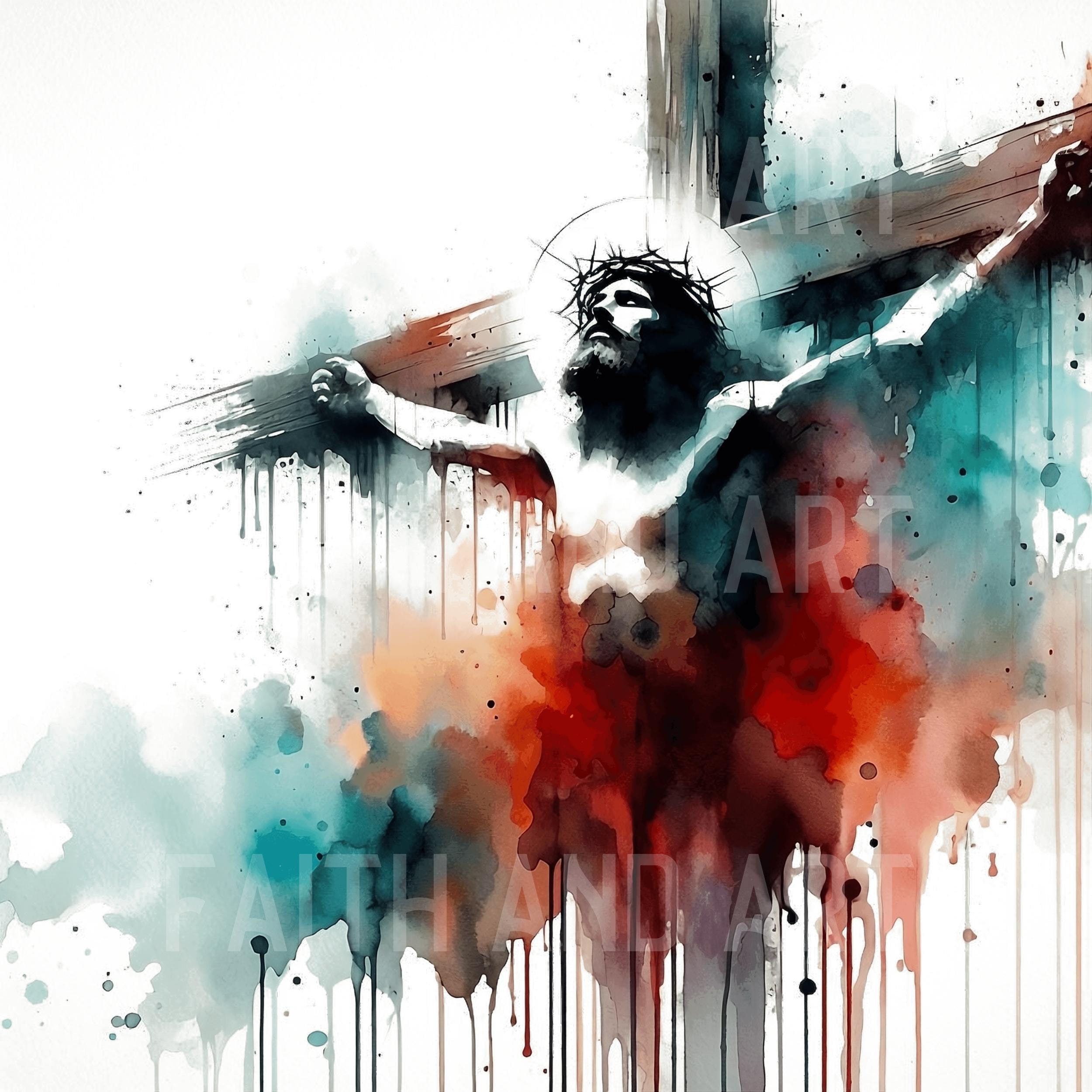 Good Friday Watercolor Digital Download for Holy Week Artwork for ...