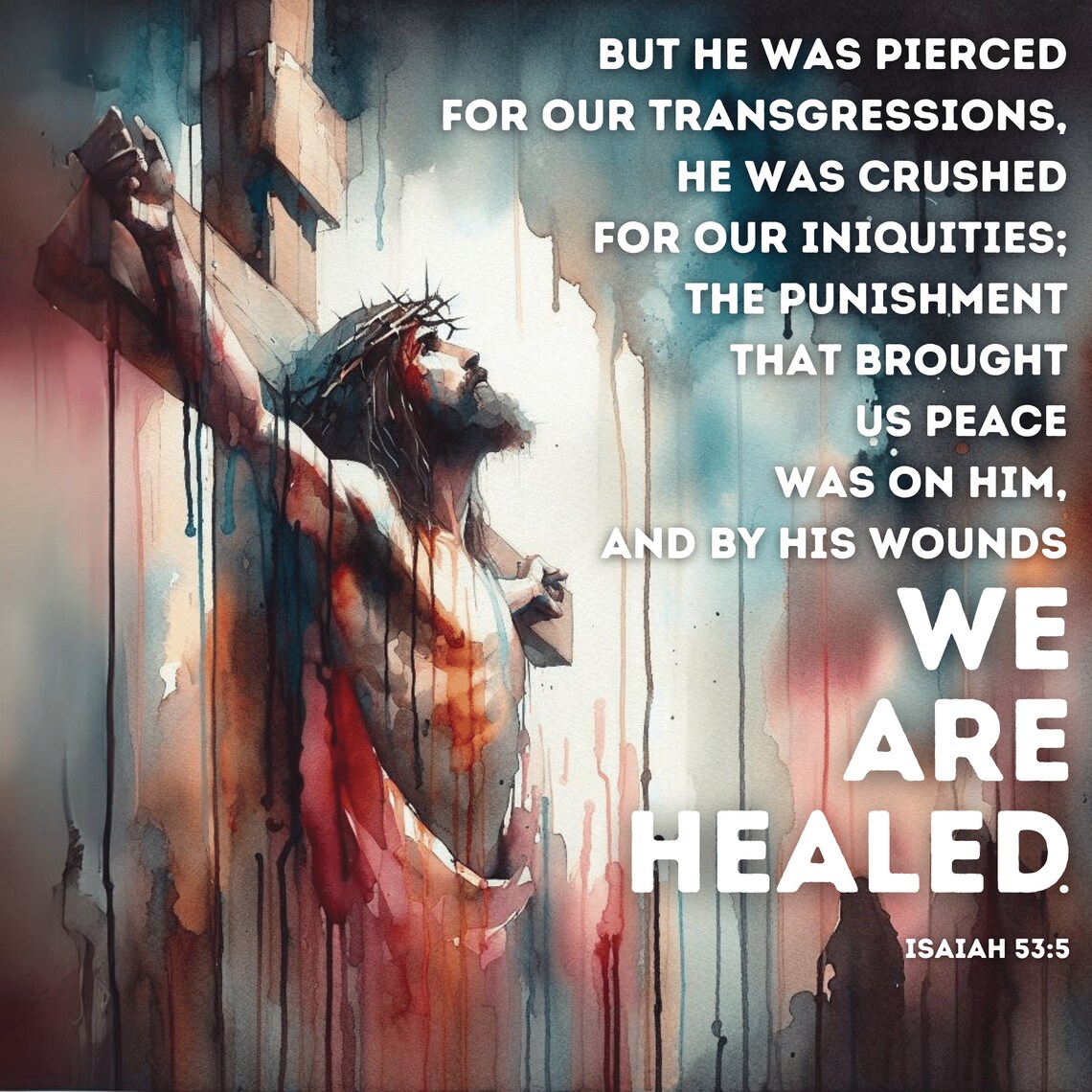 Good Friday Watercolor Digital Download for Holy Week Artwork Modern ...
