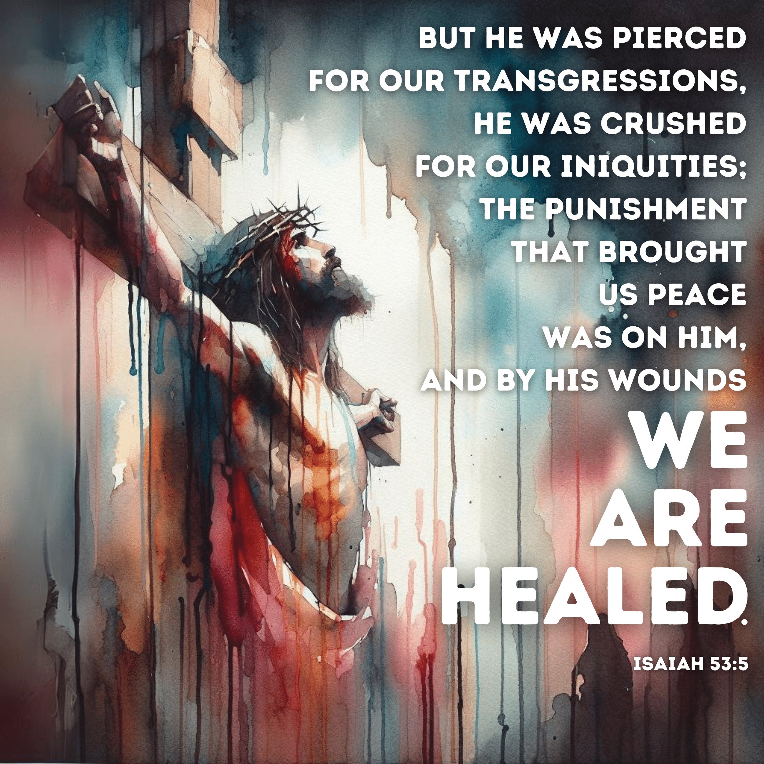 Good Friday Watercolor Digital Download for Holy Week Artwork Modern ...