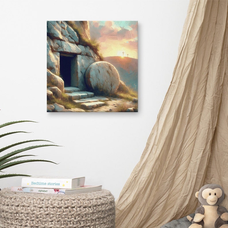 Easter Morning Watercolor, Easter Digital Download, Church Flyer, Empty ...