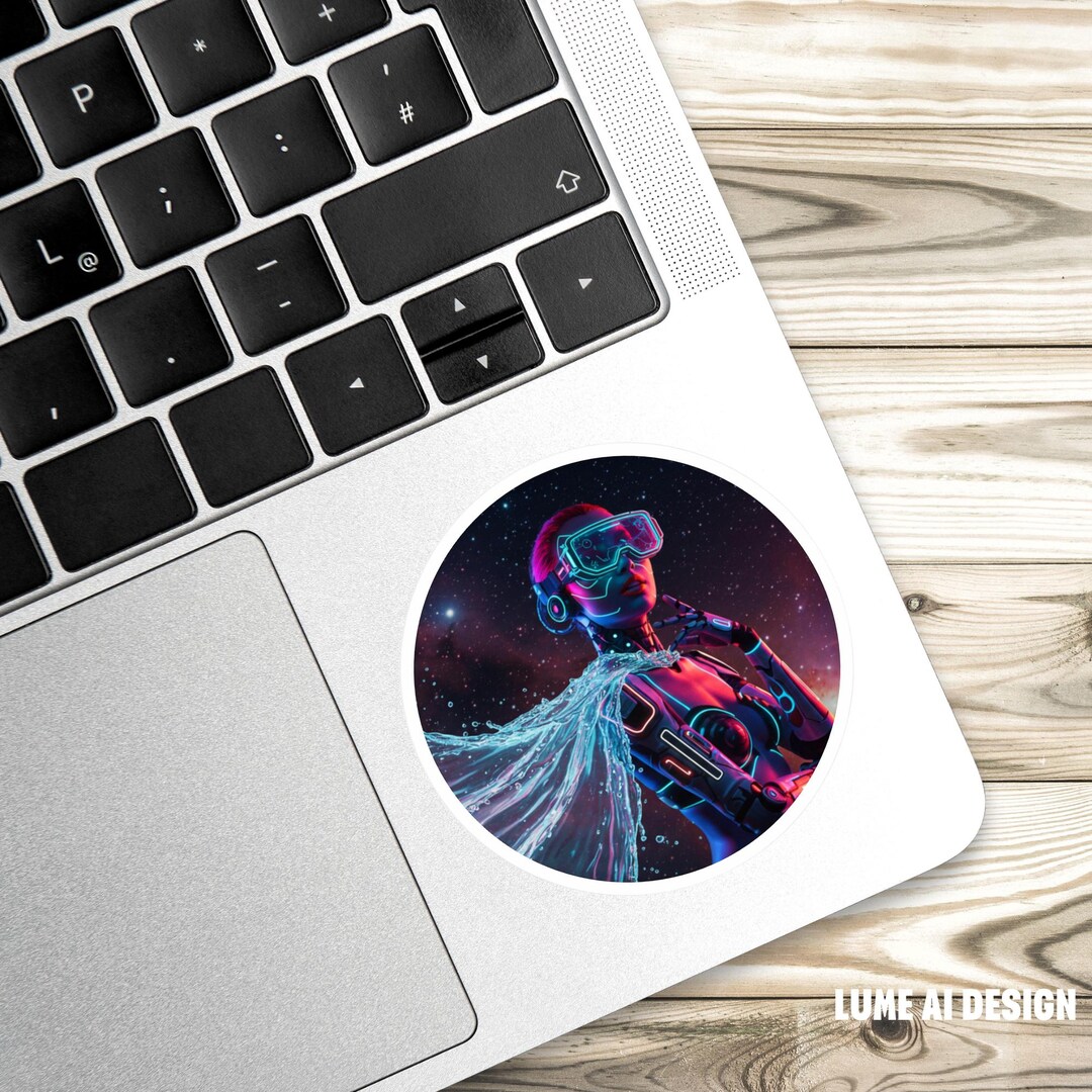 Galactic Robot Stickers, Space-themed Decor, Laptop Decals, Gifts for ...