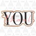 Thank You Lettering Cookie Cutter STL and Matching PNG File (4 Color ...