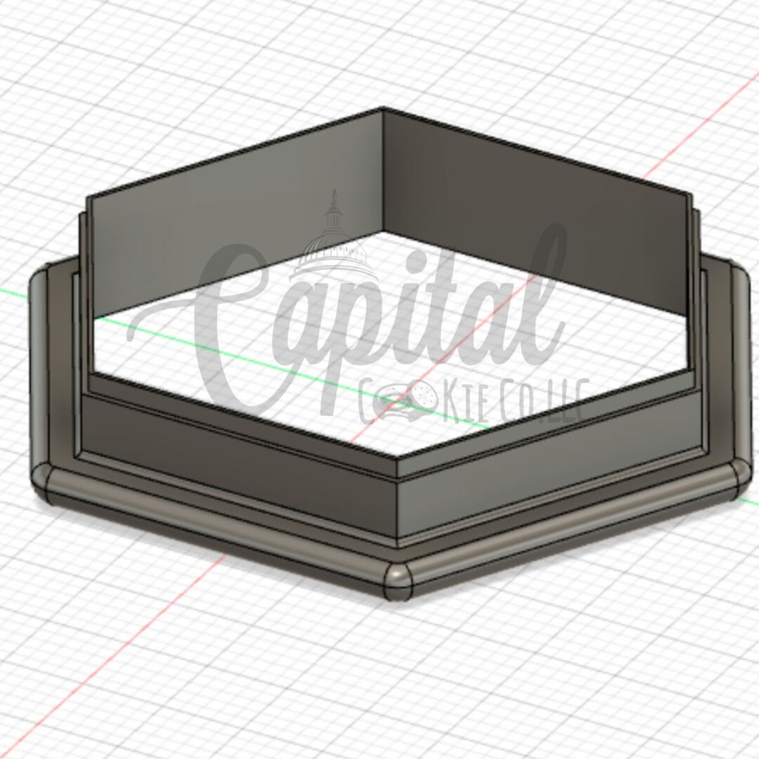 Hexagon Cookie Cutter STL File 4 Sizes - Etsy