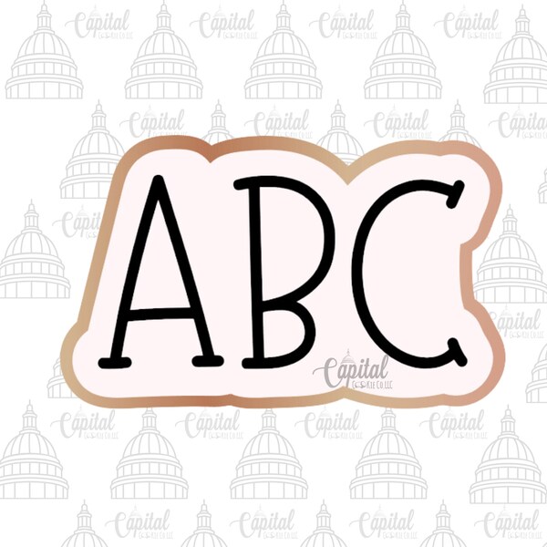 Abc Cookie Cutter - Etsy