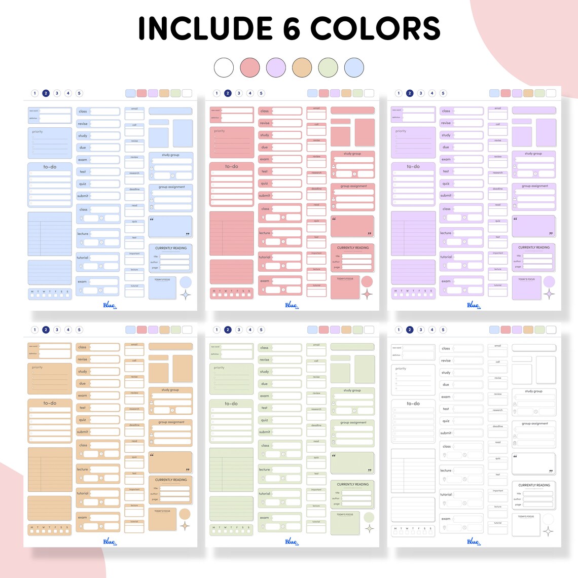 Funtional Student Stickers, Digital PNG iPad Stickers, Student Widget ...